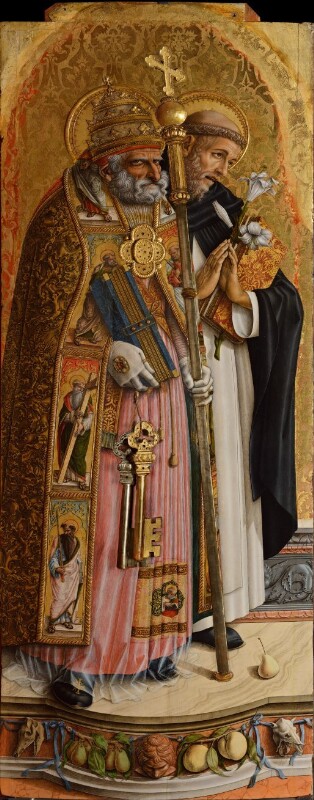 Saint Dominic Polyptych - Saints Peter the Apostle and Dominic, Carlo ...